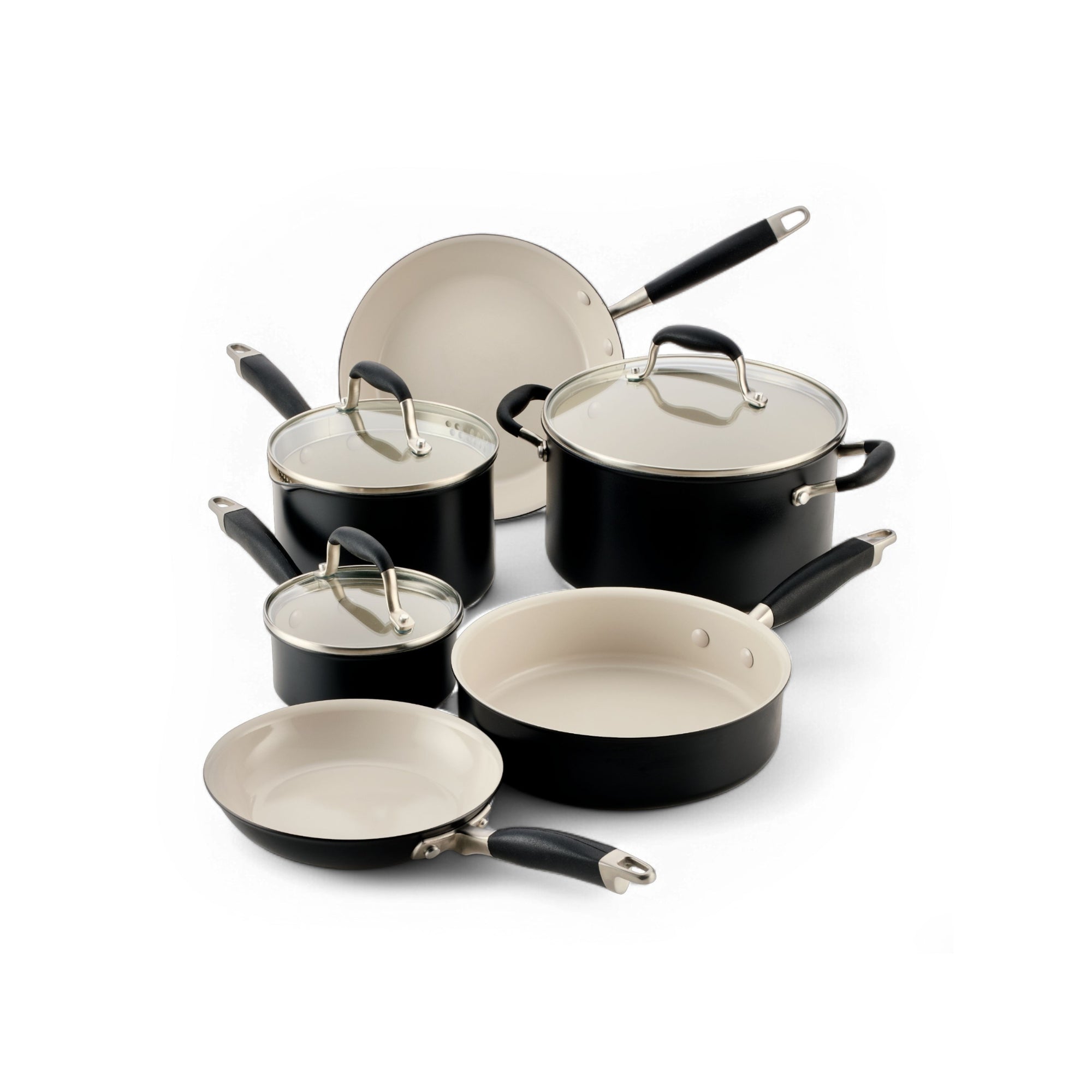 Anolon Advanced Ceramic Nonstick Induction 9 Piece Cookware Set ...